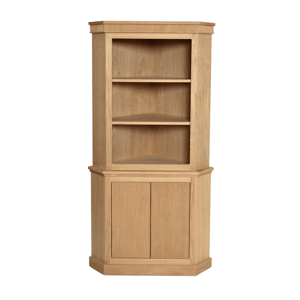 Ribbed Oak Corner Cupboard – Clock House Furniture